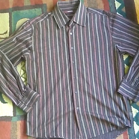 Red Level Nine | Shirts | Red Level Nine Dress Shirt Brown Euc | Poshmark